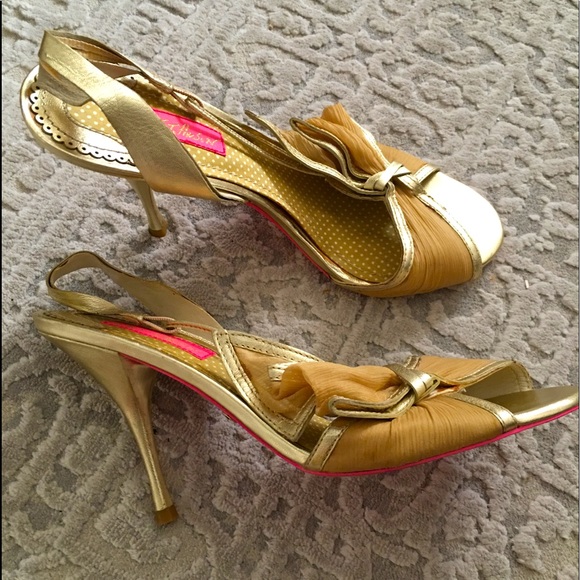 Betsey Johnson | Shoes | Betsy Johnson Slingback Open Toe Sandal Size 8 ...